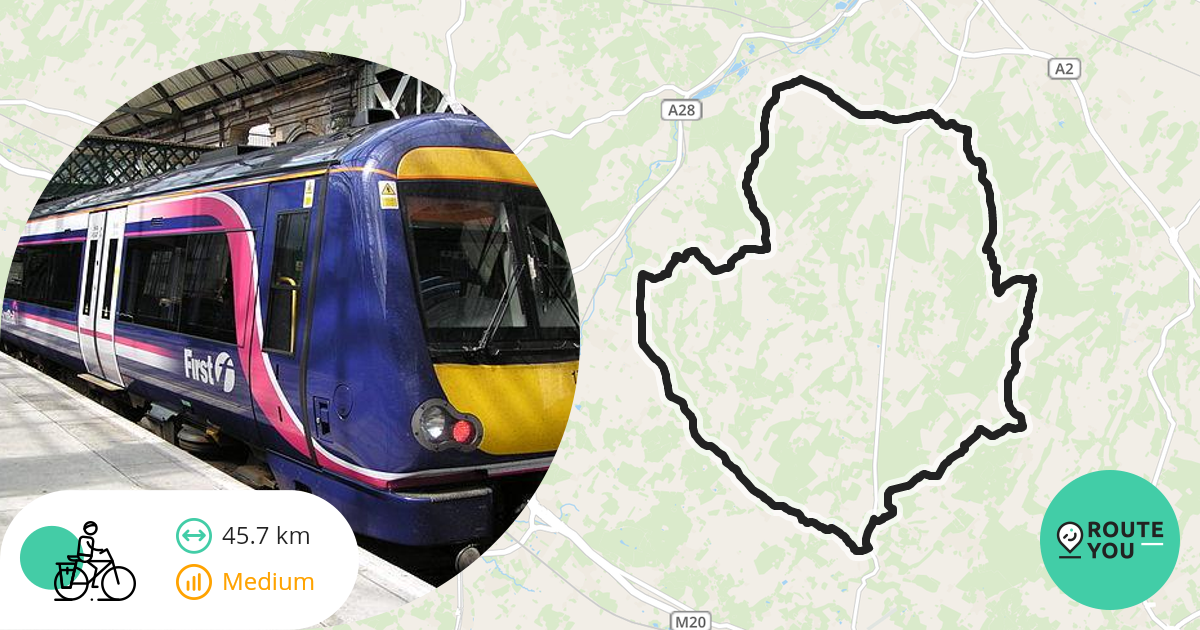 Cycling along train station Elham railway station - Recreational cycle ...