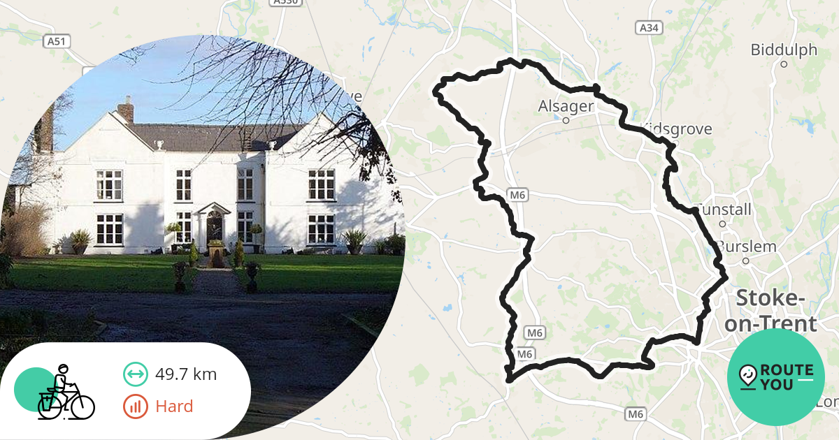 Visiting a castle: Heighley Castle - Recreational cycle route | RouteYou