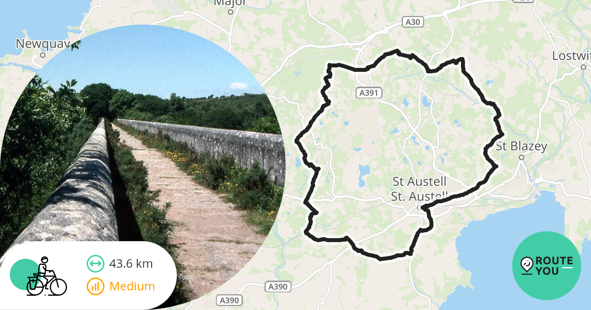 On our way to Treffry Viaduct - Recreational cycle route | RouteYou