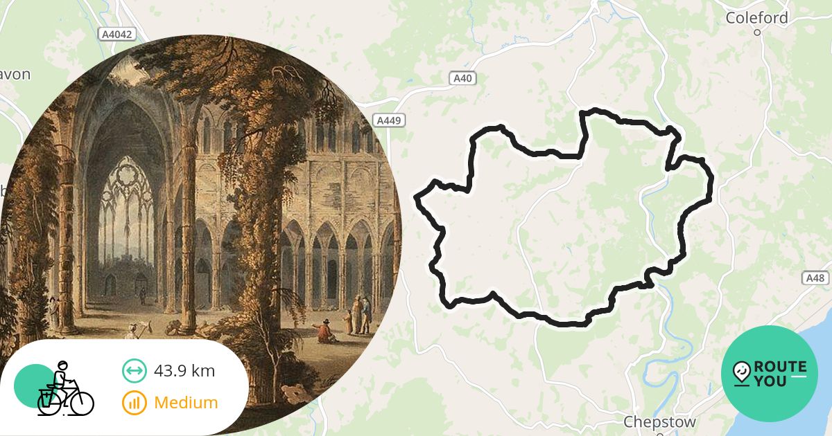 To an abbey by bike Tintern Abbey - Recreational cycle route | RouteYou