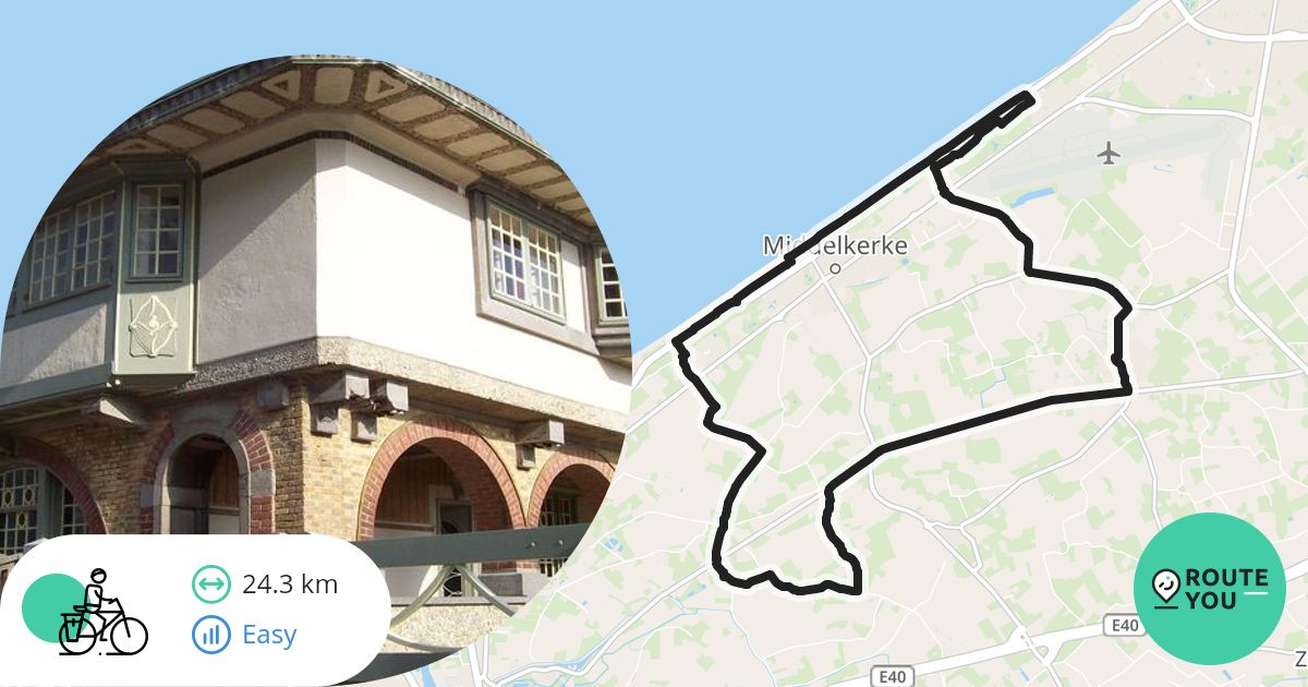 Fietsen in en rond Leffinge - Recreatieve fietsroute | RouteYou