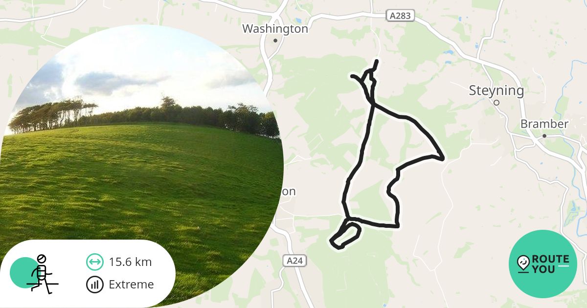 Cissburry Ring and Chanctonbury Ring Walk - Recreational walking route ...