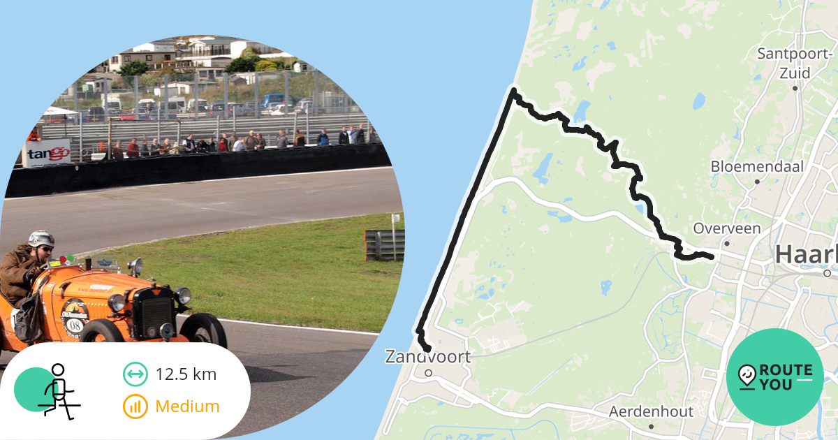Zandvoort - Parnassia - Overveen - Wandelroute | RouteYou