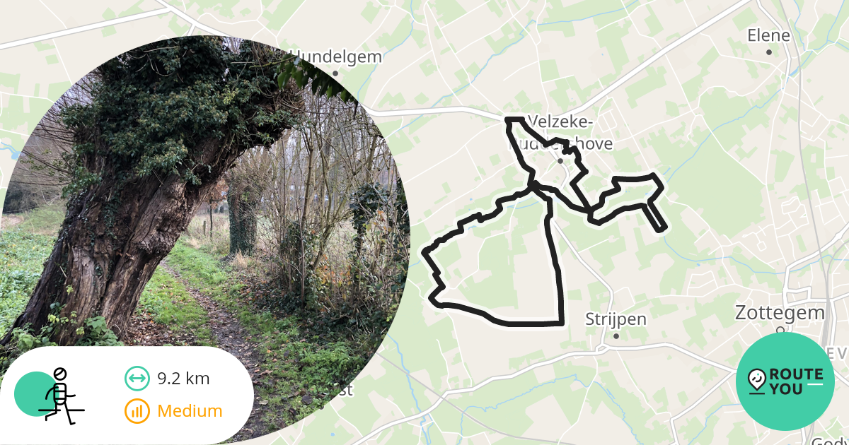 Velzeke : Op pad met Jan De Lichte - Recreatieve wandelroute | RouteYou