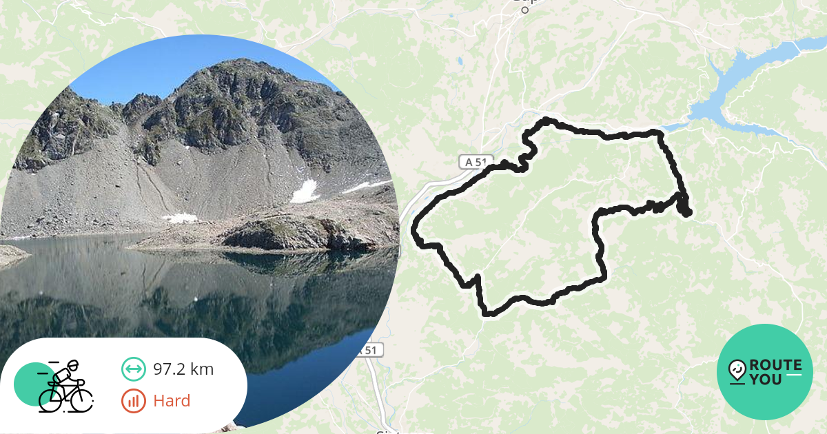 Parcours de vélo de route à La Bréole via le Col des Garcinets ...