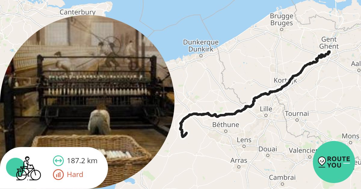 Leie van monding naar bron - Recreatieve fietsroute | RouteYou