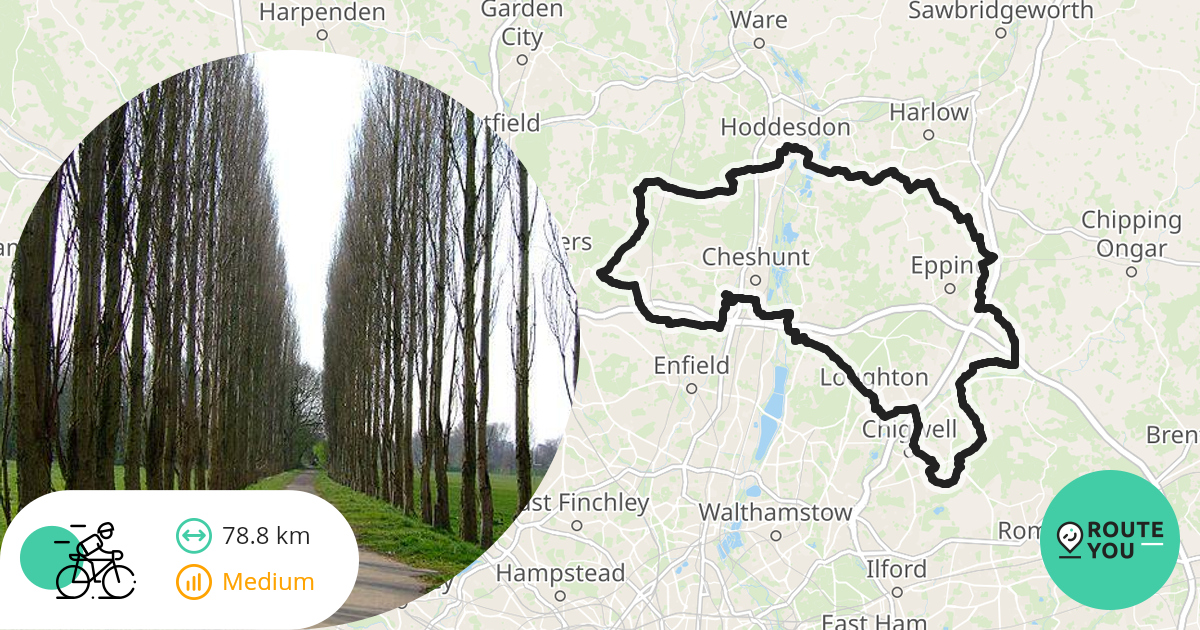 To the forest: Hainault Forest - Road bike route | RouteYou