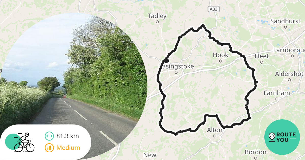 Tour along The Vyne - Road bike route | RouteYou