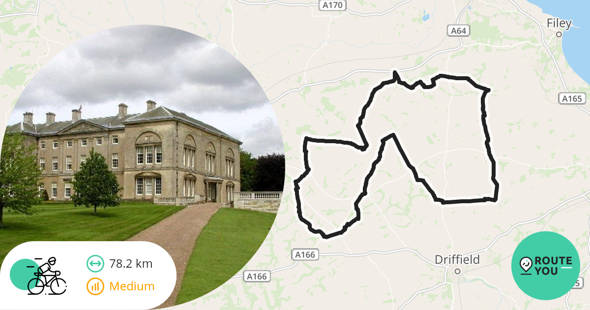 Exploring along Sledmere House - Road bike route | RouteYou