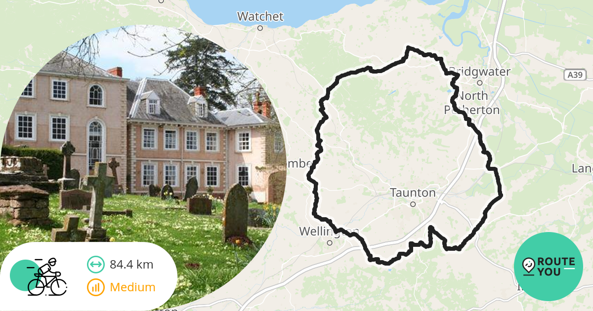 On our way to Taunton Stop Line - Road bike route | RouteYou