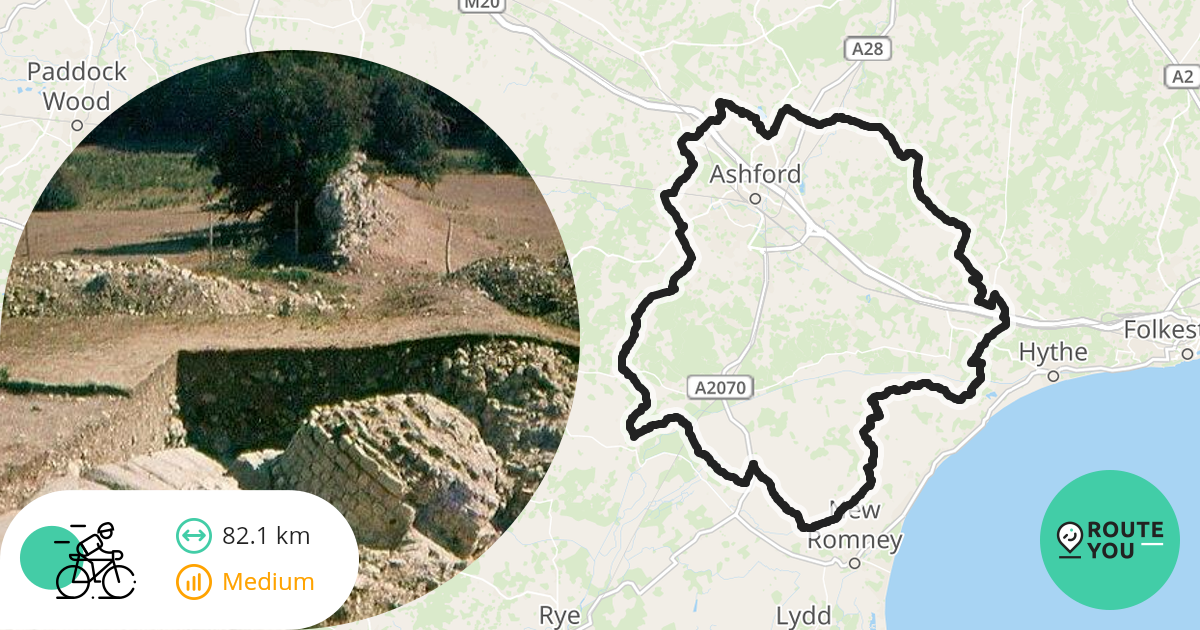 Up and down Folkestone Racecourse - Road bike route | RouteYou