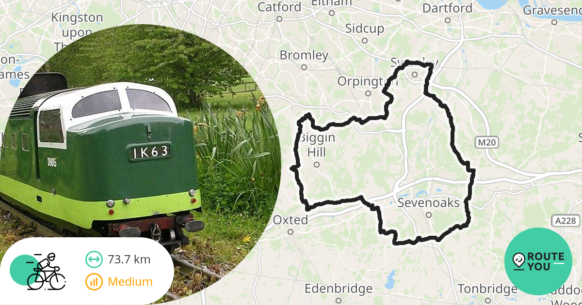 Cycling along history: Eynsford Castle - Road bike route | RouteYou