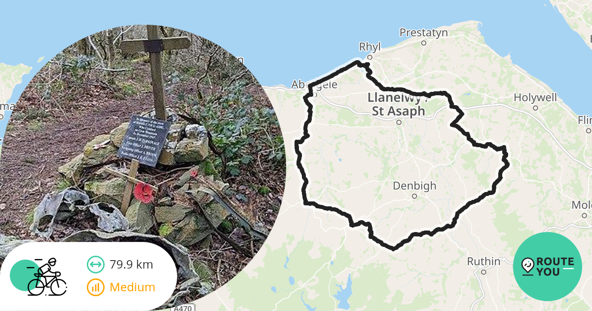 Tour along Nantglyn Pulpit Yew - Road bike route | RouteYou