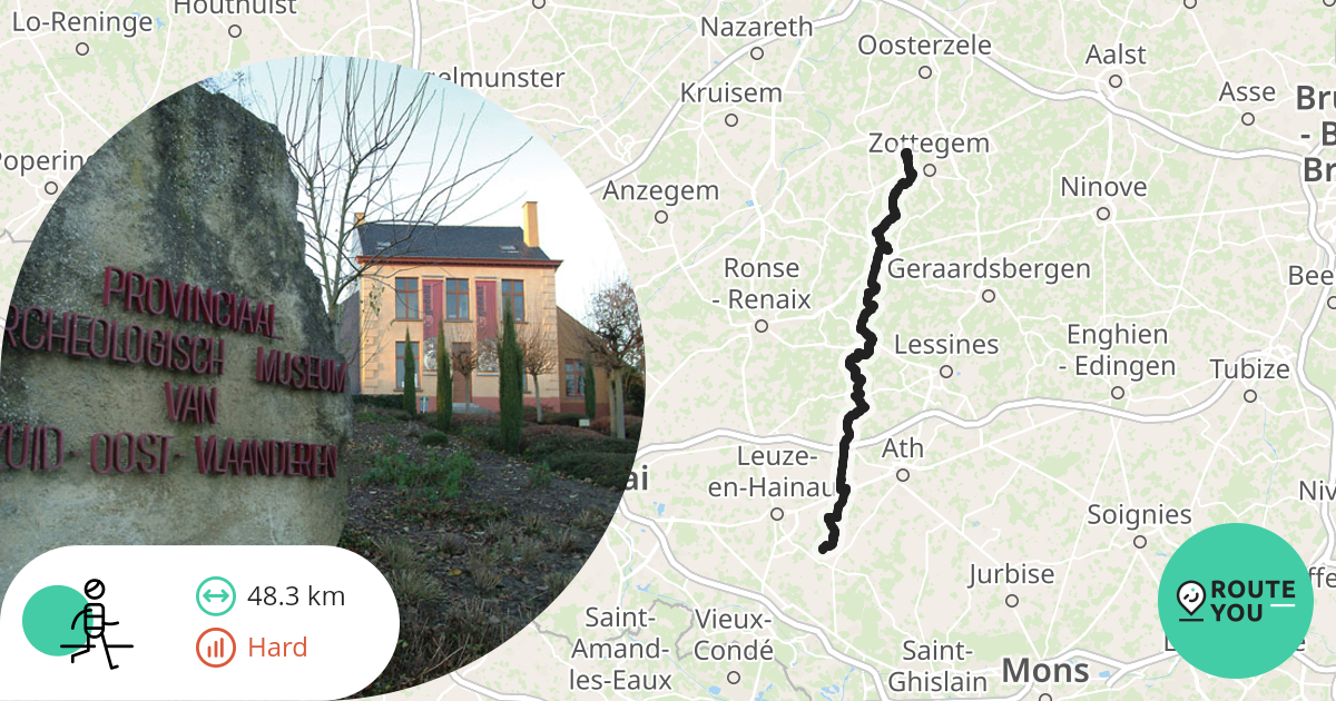 Velzeke-Aubechies langs Romeinse wegen - Recreatieve wandelroute | RouteYou