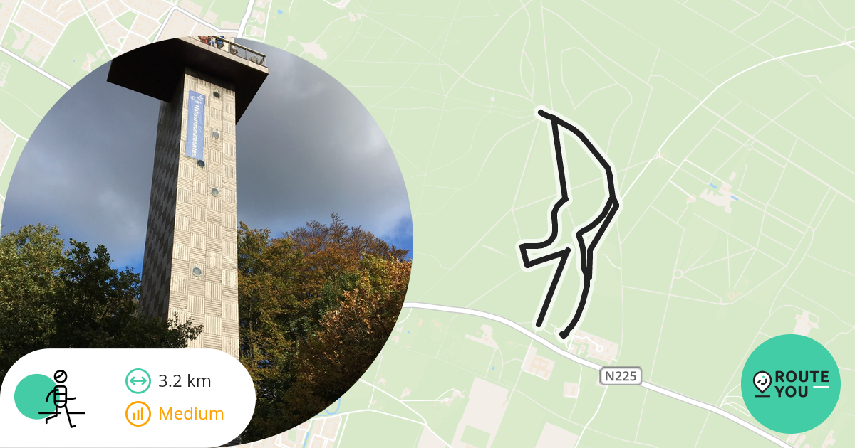 wandeling uitkijktoren doorn - Recreatieve wandelroute | RouteYou