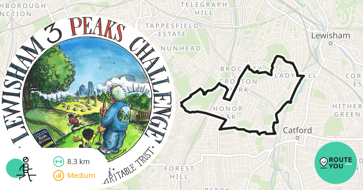 The Brockley Three Parks Walk - Recreational walking route | RouteYou