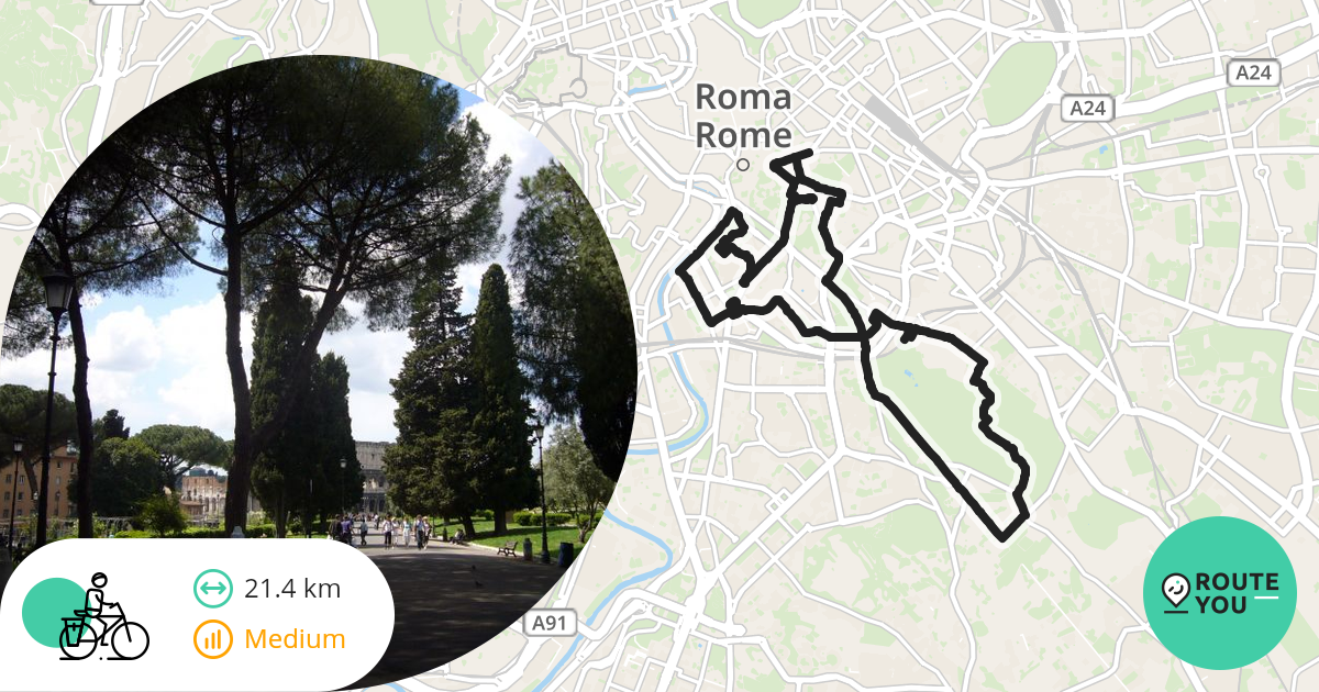 Fietstocht Rome Via Appia - Aventijn - Recreatieve fietsroute | RouteYou