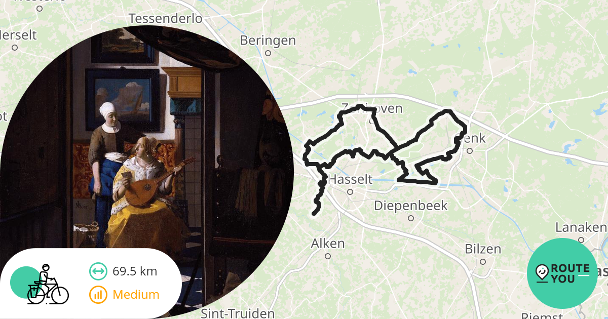 Knooppunten route vanuit bloomwinning - Fietsroute | RouteYou