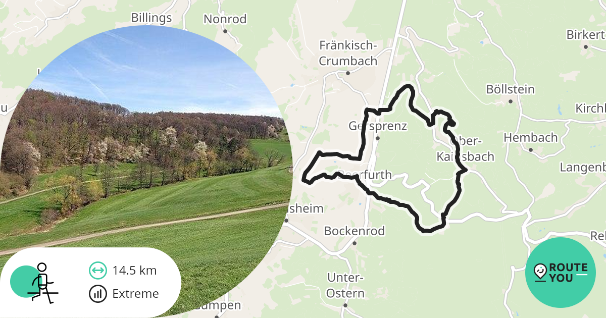 Höhepunkt in der Region Reichelsheim (Odenwald) - Wanderweg | RouteYou