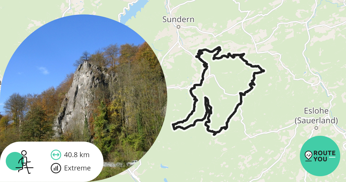 Erkundungstour Sundern (Sauerland) (mit unbefestigten Wege ...