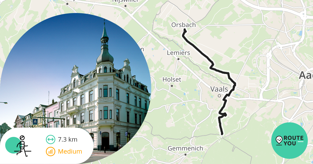 Wandelroute Gr1 - Vaals - Grensroute Vaals-Orsbach - Recreatieve ...