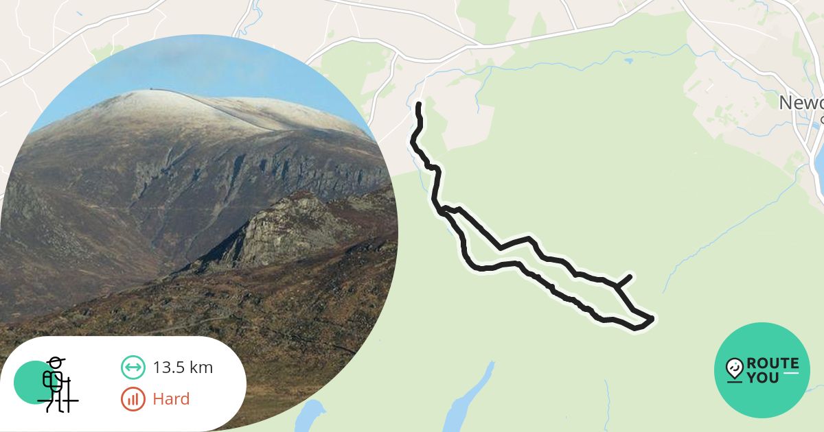 Slieve Commedagh String by Brandy Pad - Hiking route | RouteYou