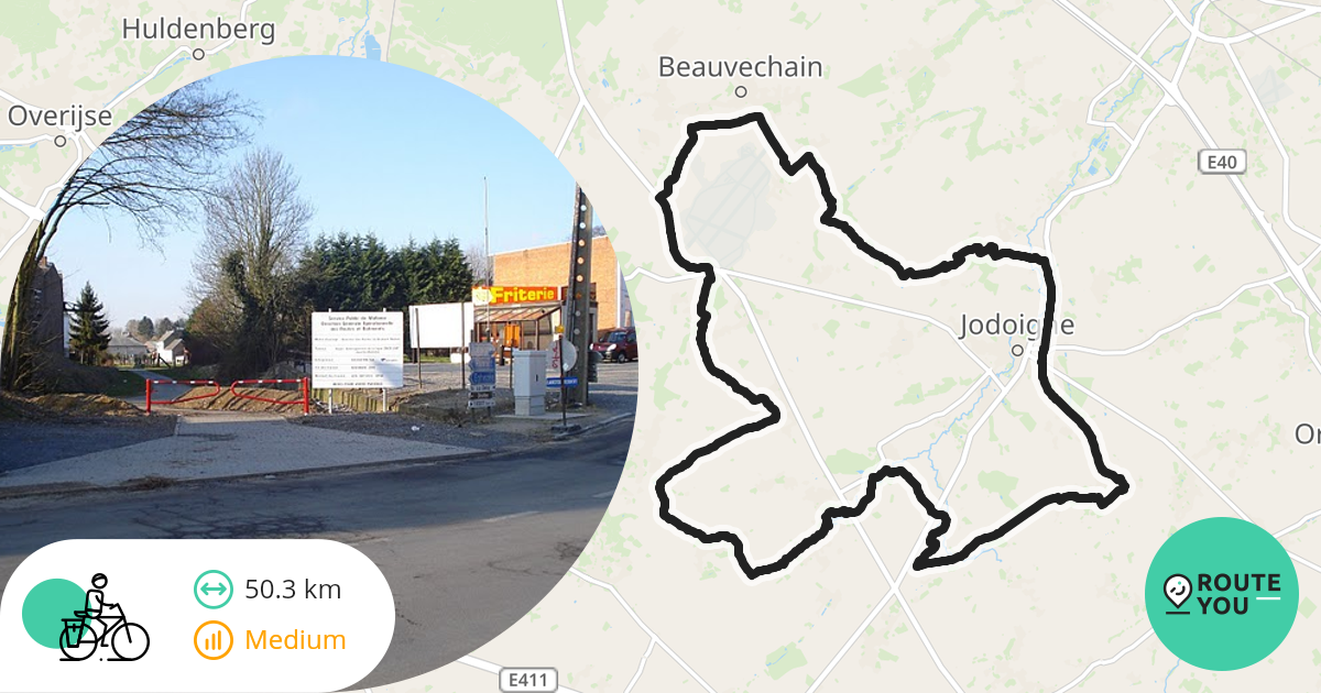 Over de Grens : Waals-Brabant 50 km - Recreatieve fietsroute | RouteYou