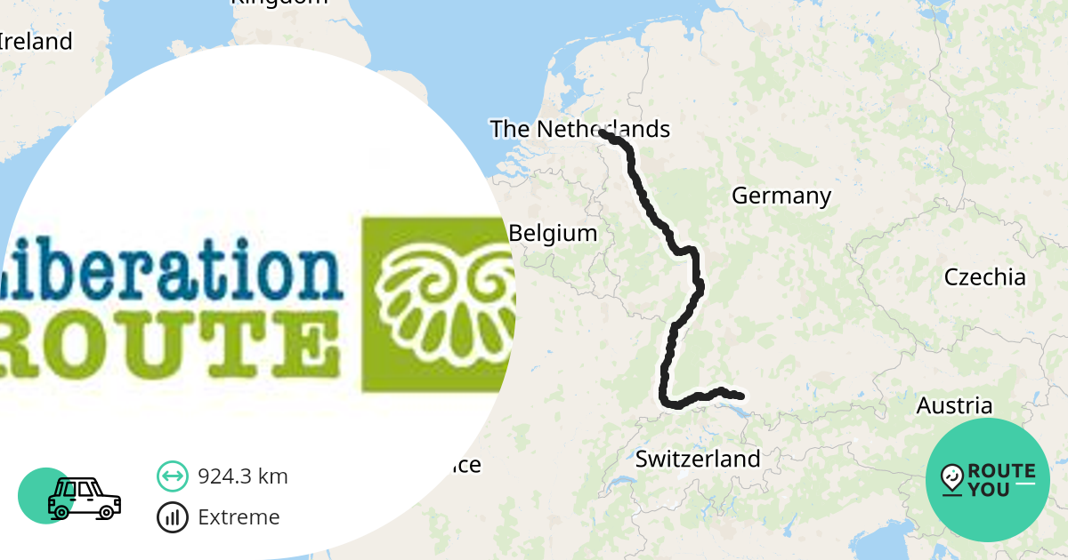 Rijn Route - Standaard autoroute | RouteYou