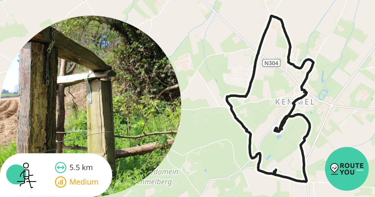 Langs de Rodeberg - Wandelroute | RouteYou