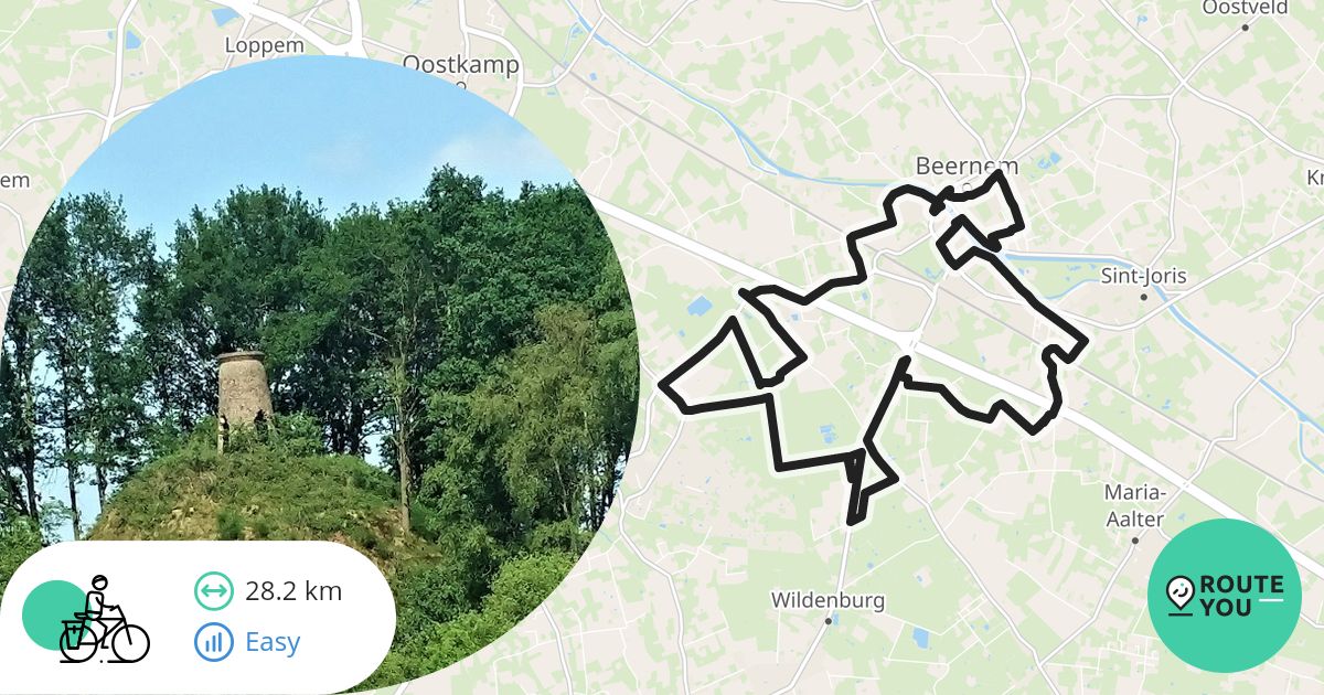 Moorden van Beernem Nico's parcours - Recreatieve fietsroute | RouteYou