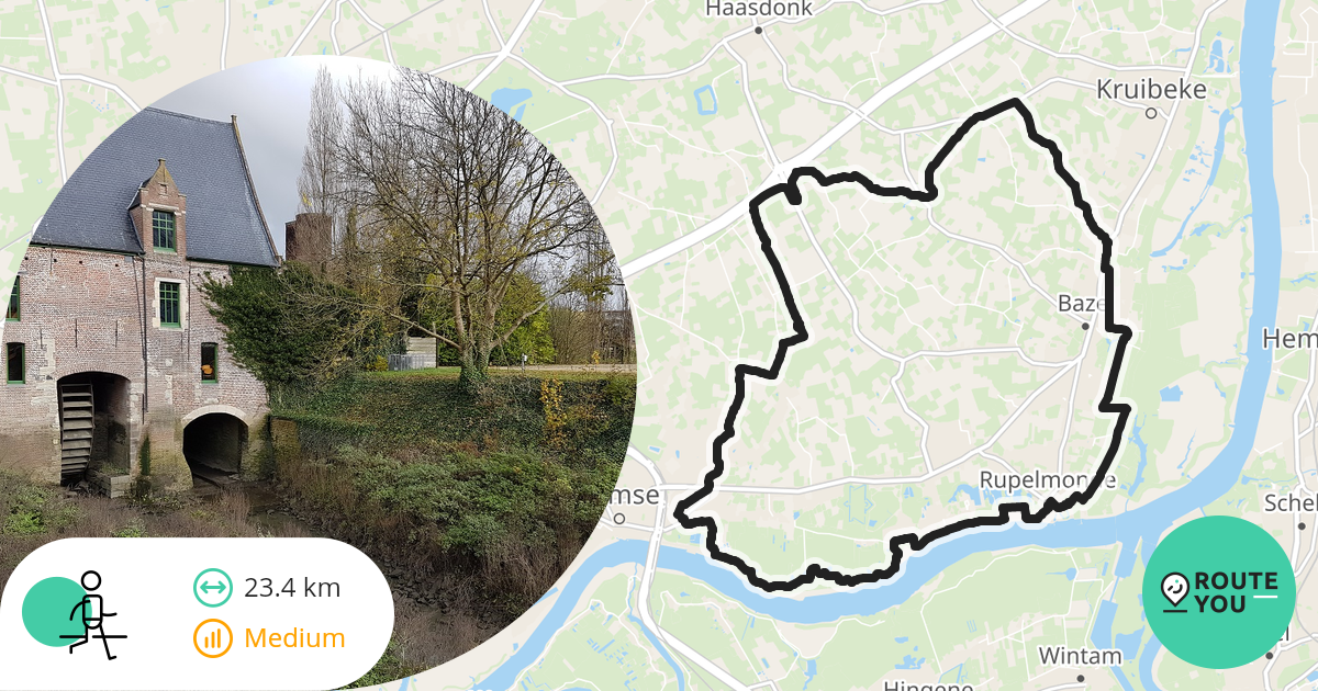 Rupelmonde Bazel Temse Rupelmonde - Wandelroute | RouteYou