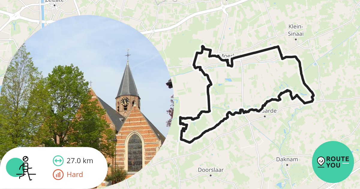 Moerbeke Waas - Eksaarde - Moerbeke Waas - Recreatieve wandelroute ...