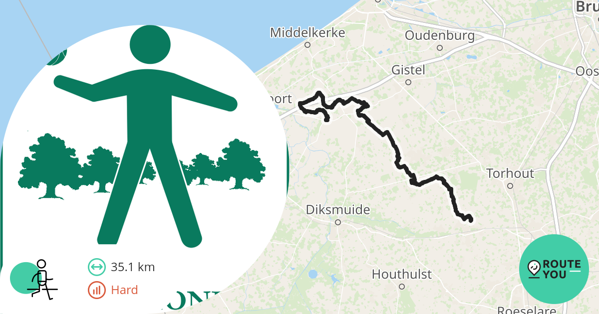 Wandelen - 35 km naar Spermaliehoeve - Wandelroute | RouteYou