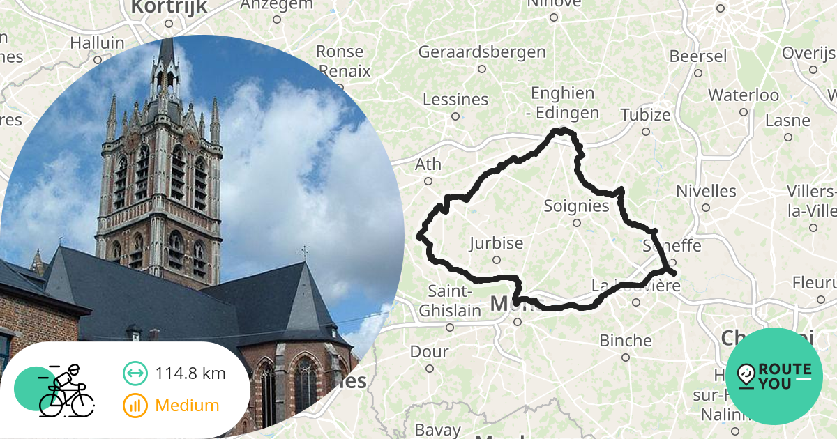 Scheepslift van Strépy-Thieu en ruime omgeving - Racefietsroute | RouteYou