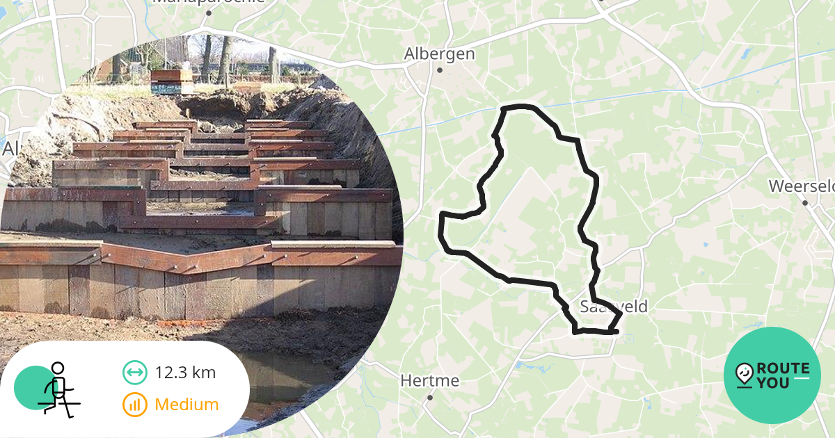 Wandelroute Saasveld - Wandelroute | RouteYou