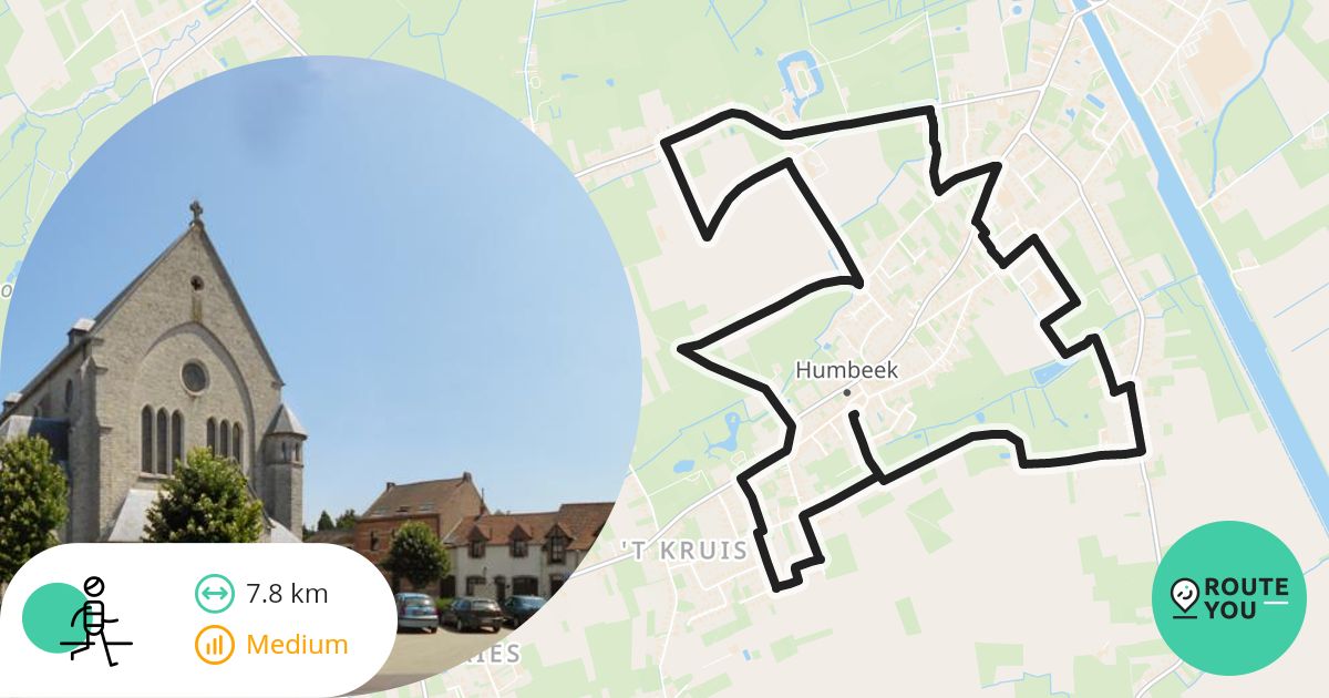 Wandeling Humbeek route 2 - Recreatieve wandelroute | RouteYou