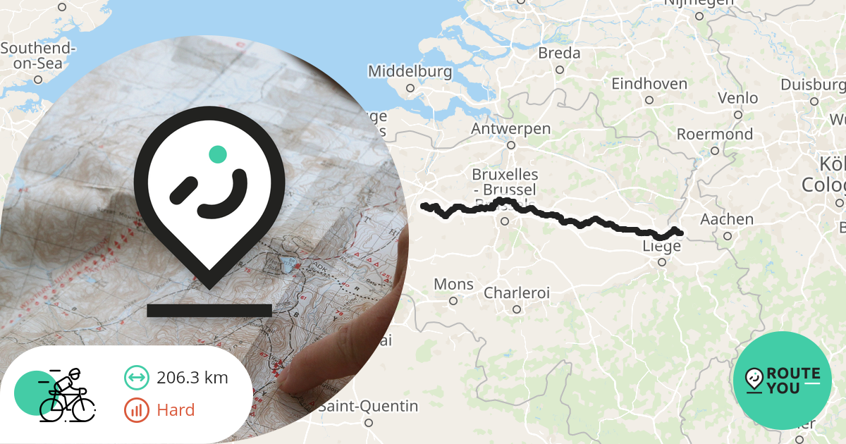 knooppunten planner - Racefietsroute | RouteYou