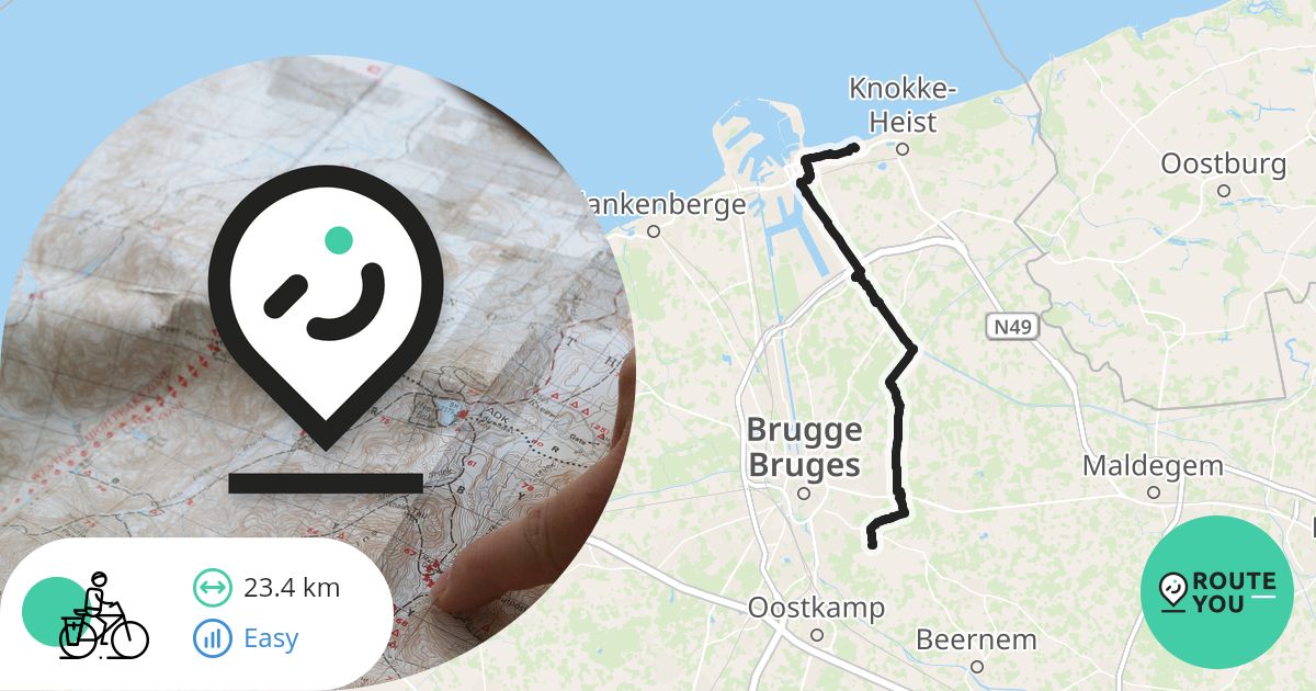 brugge duinbergen - Recreatieve fietsroute | RouteYou