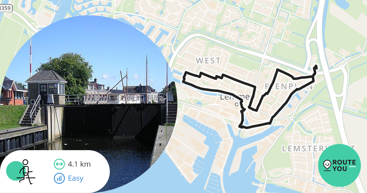 Stadswandeling Lemmer - Wandelroute | RouteYou
