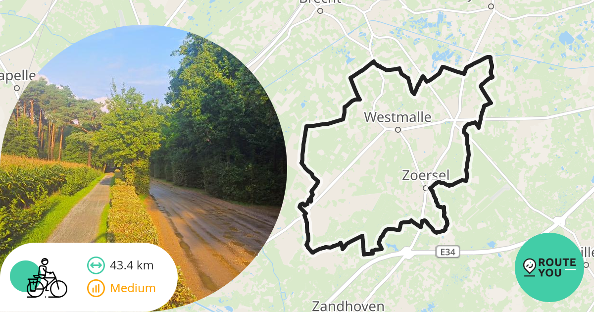 Rondje Zoersel - Recreatieve fietsroute | RouteYou