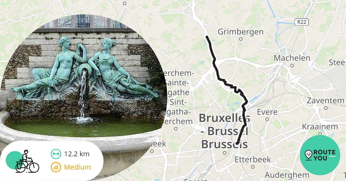 Kruidtuin (vivium) tot Carpool Meise - Stadsfietsroute | RouteYou