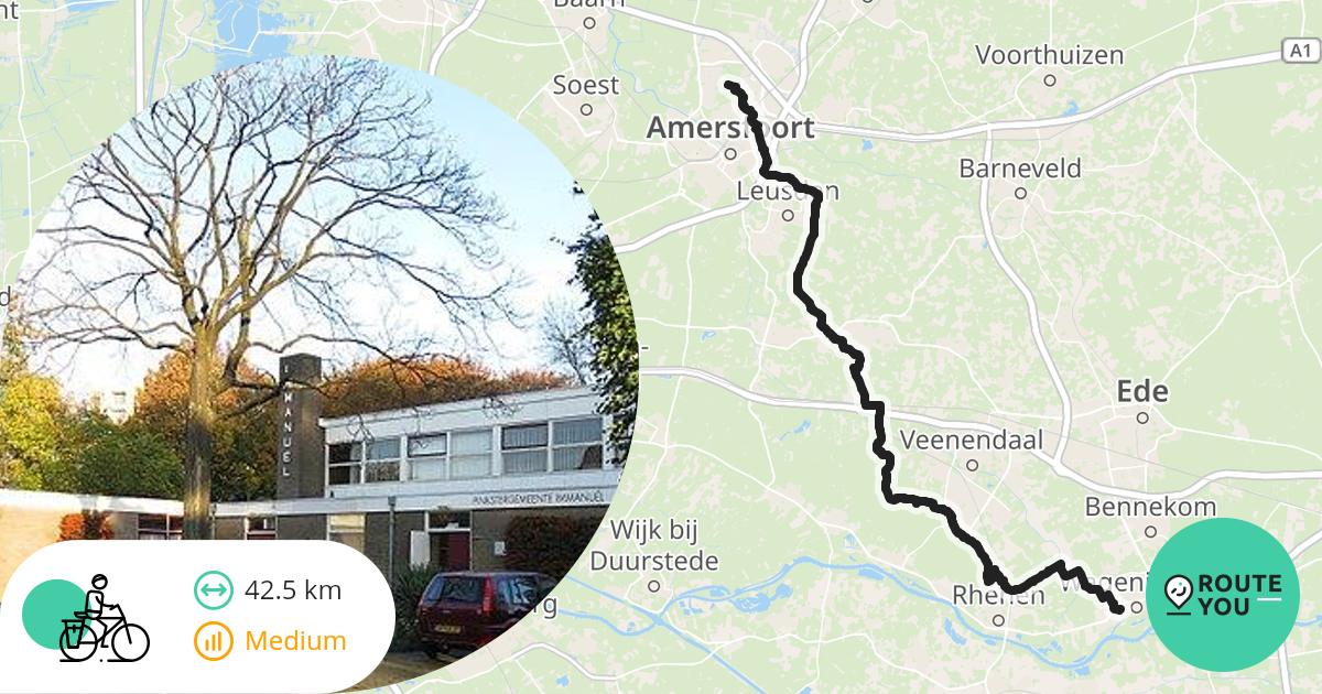 Amersfoort Wageningen Recreatieve Fietsroute Routeyou