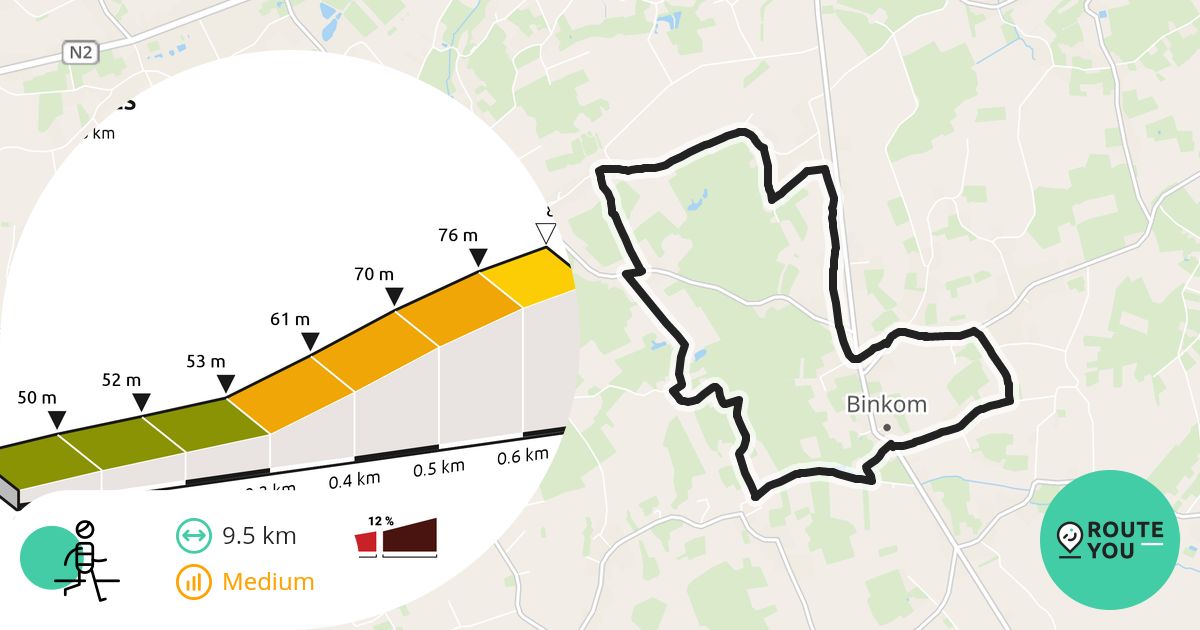 Landelijk Binkom - Recreatieve wandelroute | RouteYou