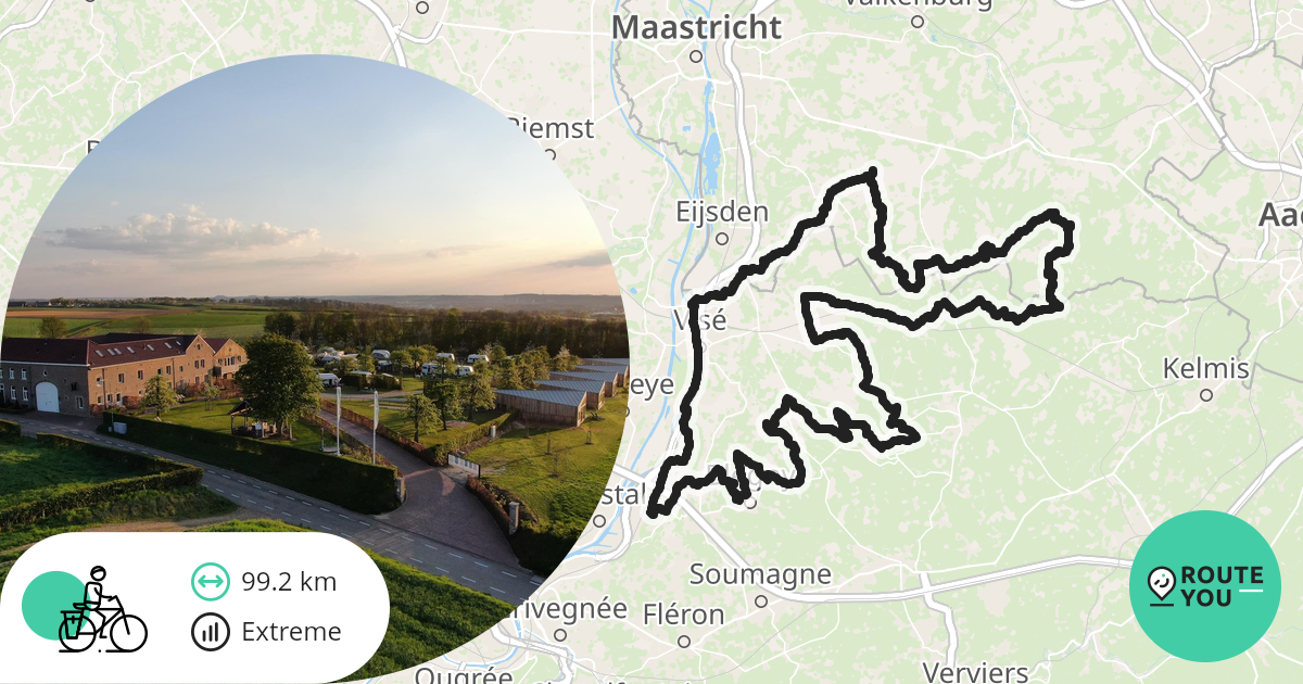 Fietsweekend 2018 Cherette Wandre De Plank - Fietsroute | RouteYou