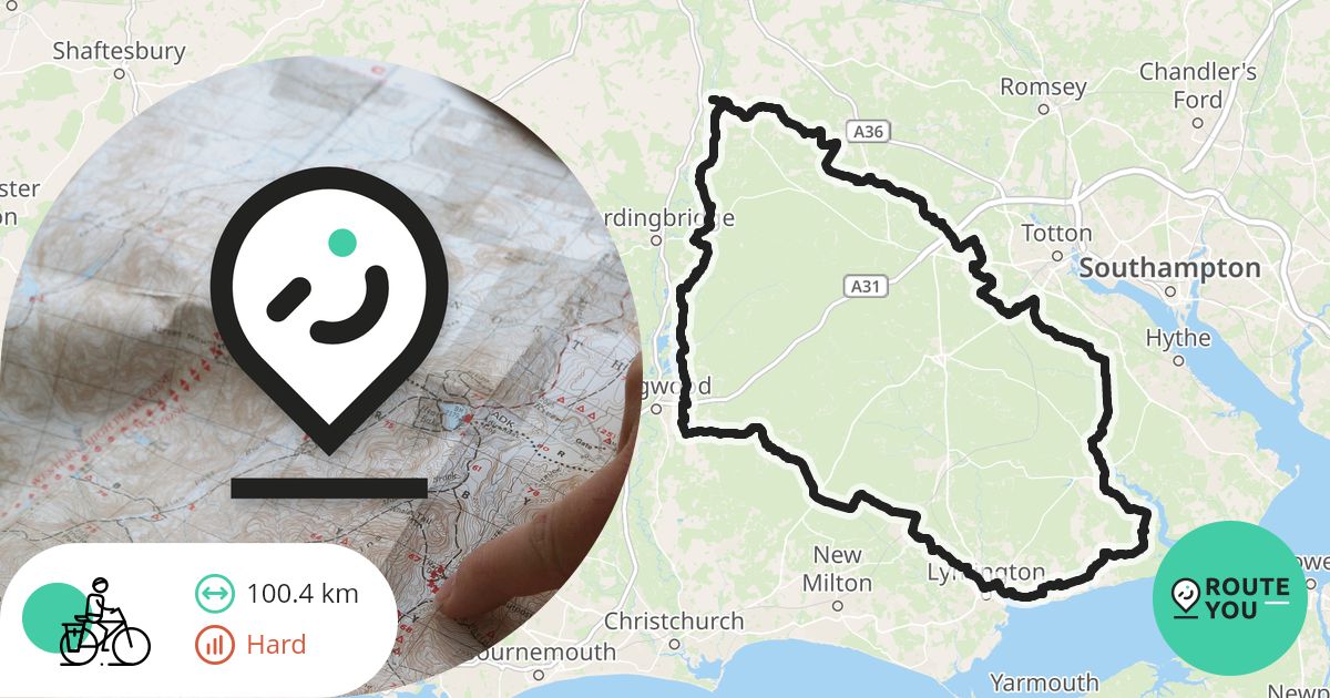New Forest loop (100km) - Cycle route | RouteYou