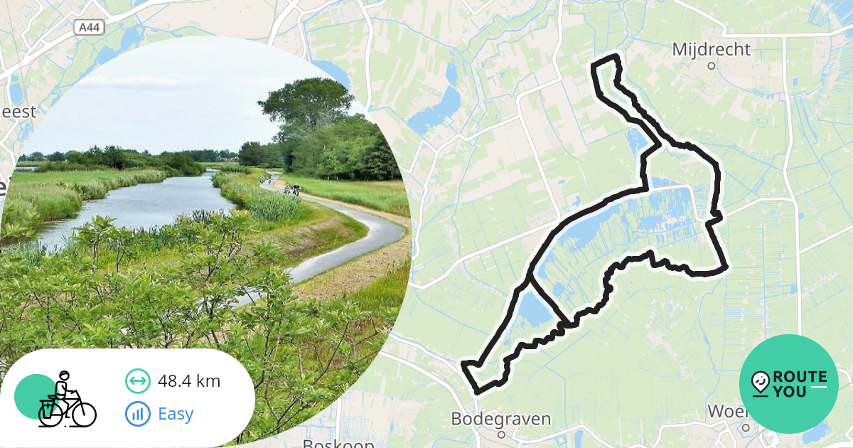 Fietsroute Het Groene Hart en de Nieuwkoopse Plassen - Recreatieve ...