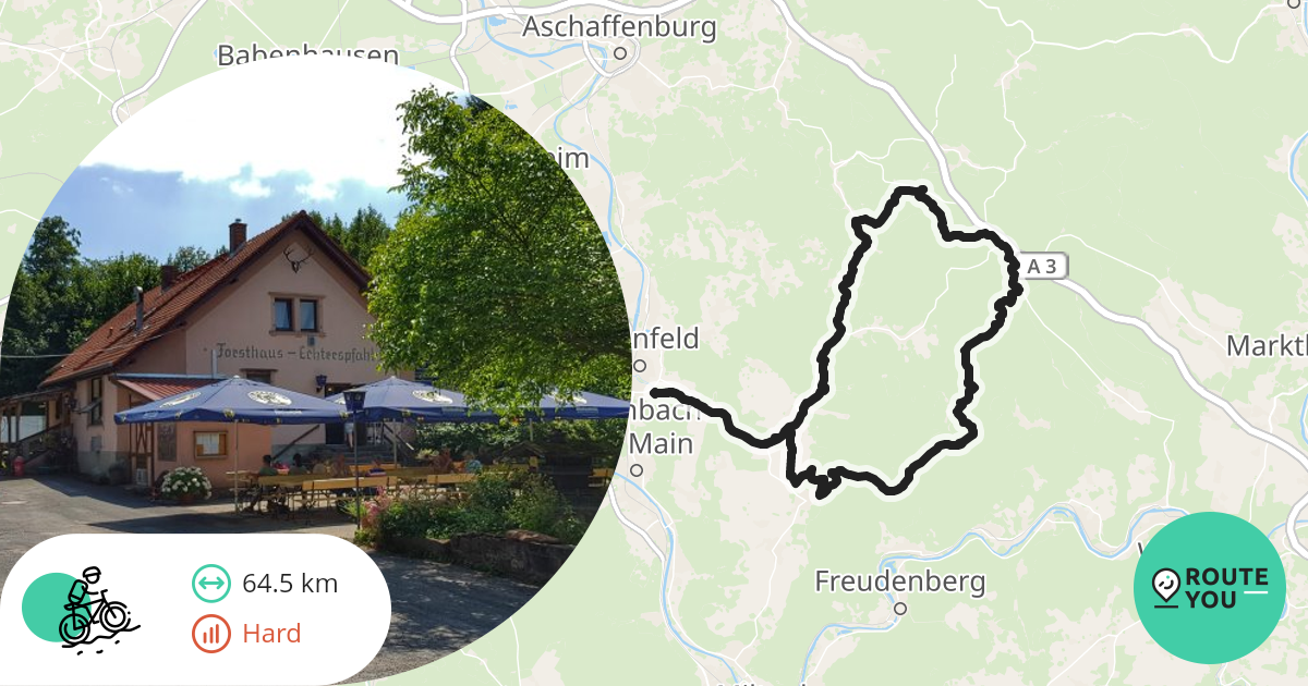 Elsenfeld-Elsavabahnradweg-Echterspfahl-Eselsweg - Mountainbike-Route ...