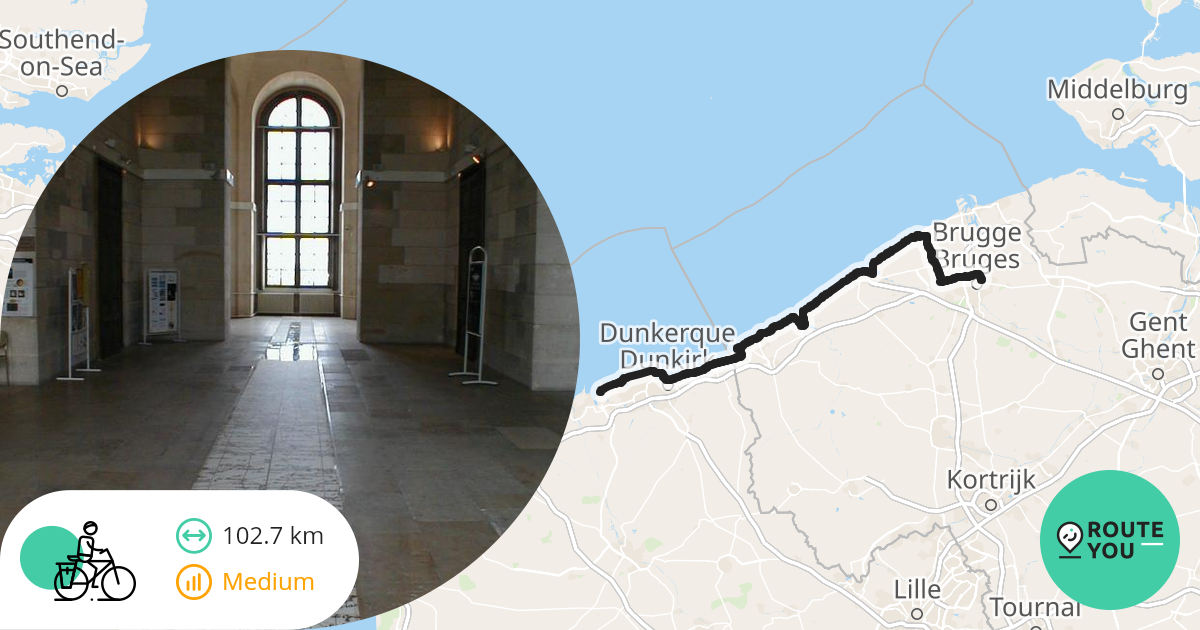 Dunkirk to Brugge Costal - Cycle route | RouteYou