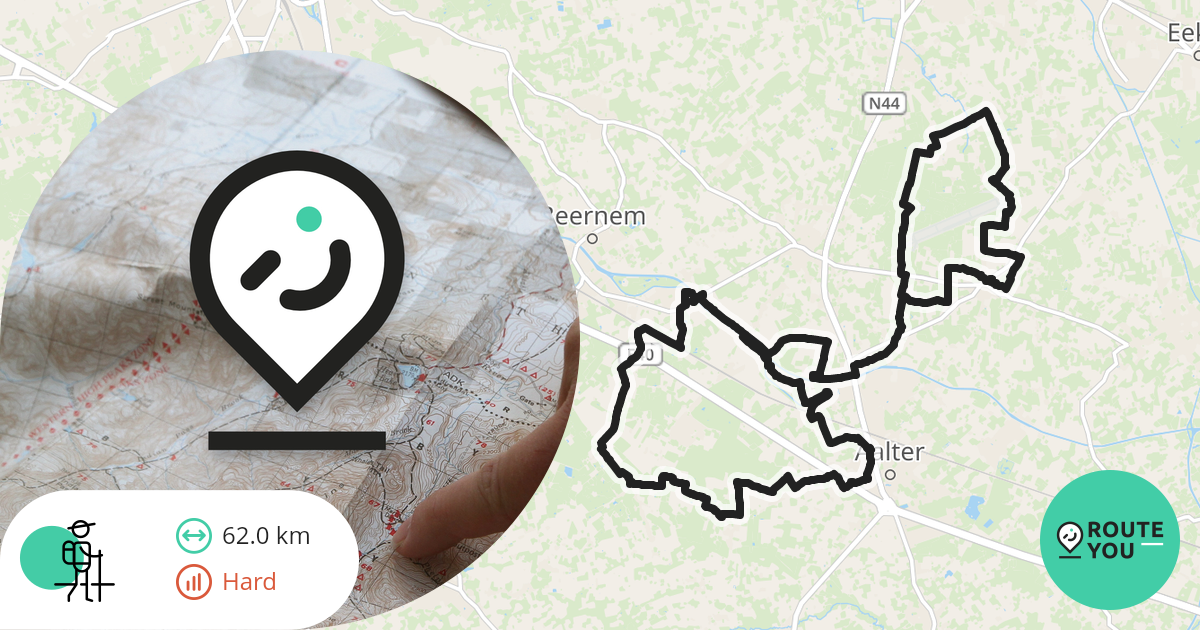 Wandeling Aalter 60 km - Hikingroute | RouteYou