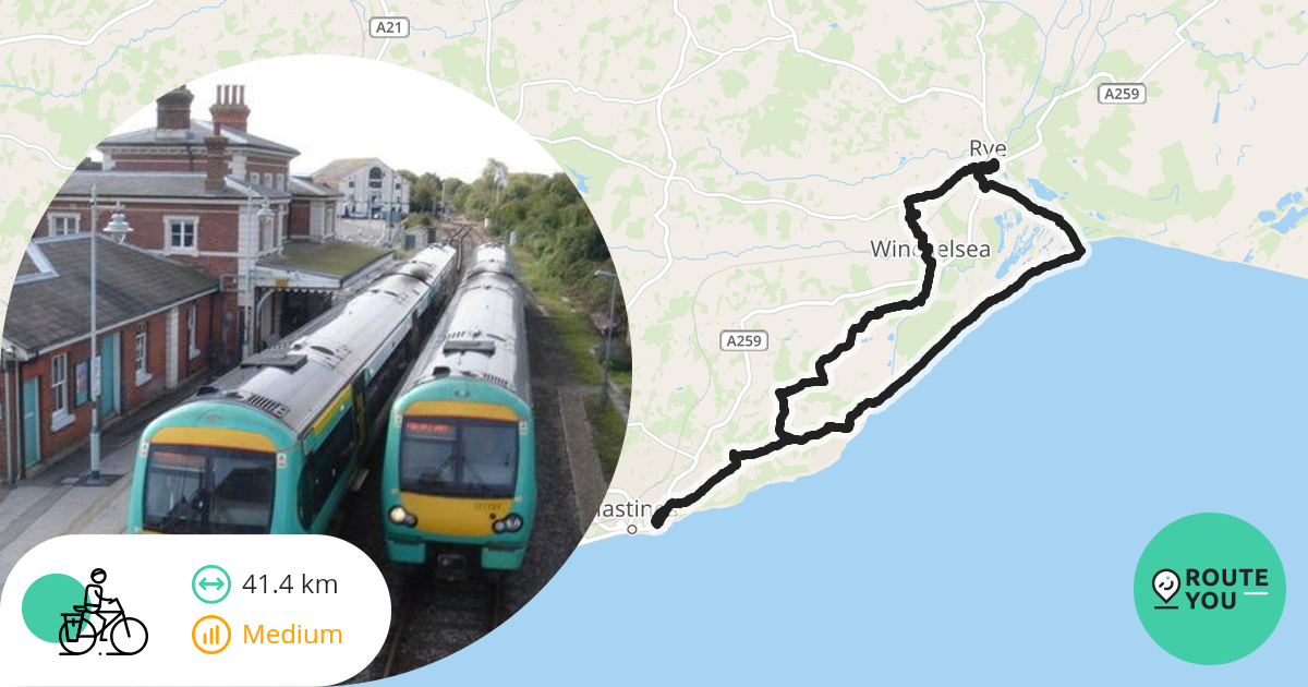 Hastings-Rye 42km - Recreational cycle route | RouteYou